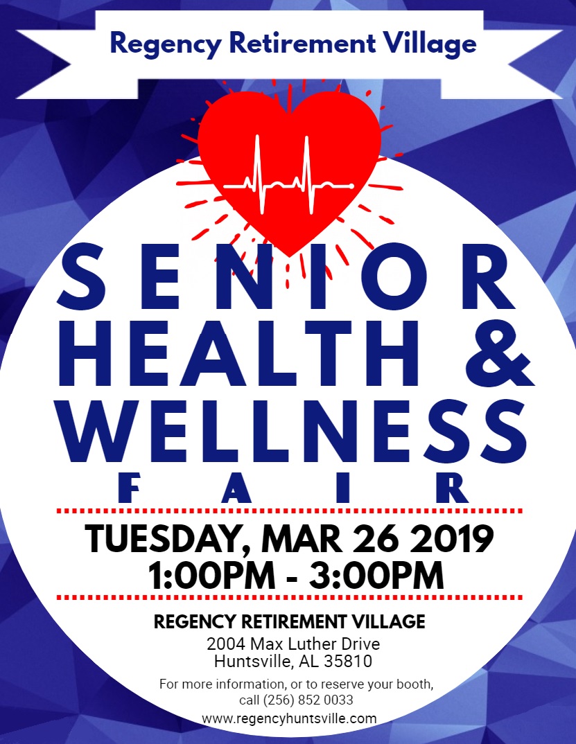 Senior Health & Wellness Fair | Regency Retirement Huntsville